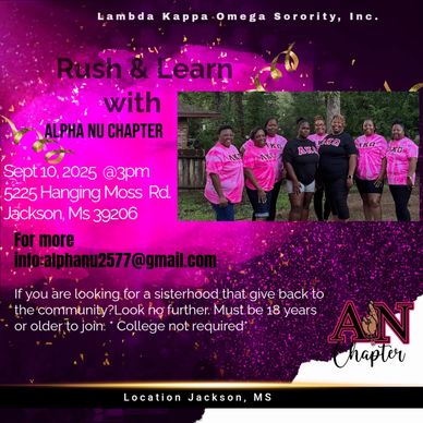 Rush and Learns | Lambda Kappa Omega Sorority Inc